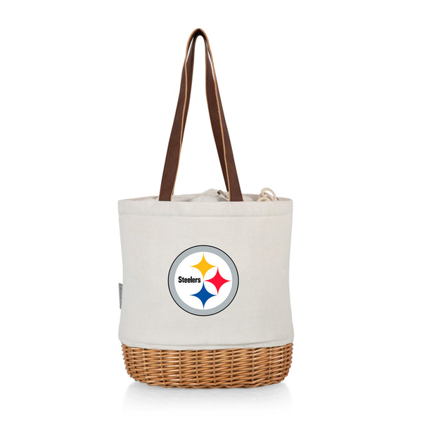 Pittsburgh Steelers - Pico Willow and Canvas Lunch Basket – PICNIC TIME ...