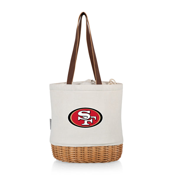 San Francisco 49ers - Pico Willow and Canvas Lunch Basket – PICNIC TIME ...