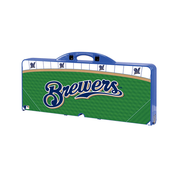 Milwaukee Brewers - Picnic Table Portable Folding Table with Seats ...