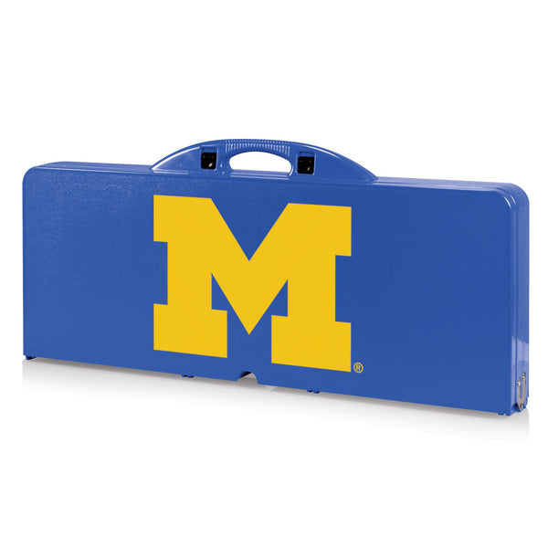 Michigan Wolverines - Picnic Table Portable Folding Table with Seats ...